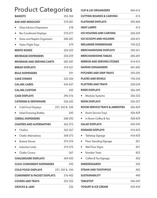 Cal-Mil - Cal-Mil Catalog 2026 - Page 2-3